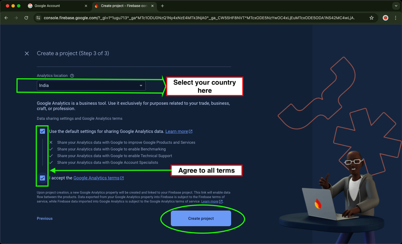 How to create and Grant Firebase Account Access to Learnyst
